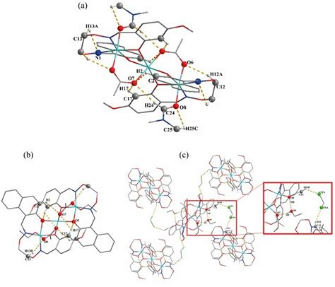 A Intramolecular H Bonds In Complex 1 No Intermolecular Hydrogen