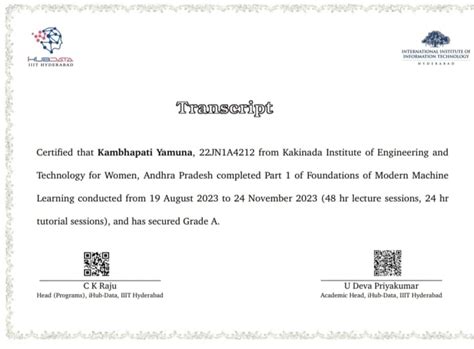 Hey Guys Im Proud To Share That I Successfully Completed Foundations Of Modern Machine