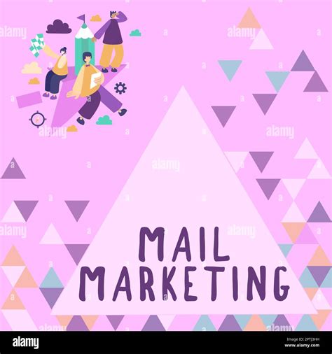 Sign Displaying Mail Marketing Business Showcase Sending A Commercial