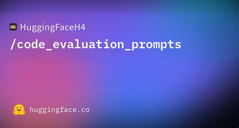 Huggingfaceh4codeevaluationprompts · Datasets At Hugging Face
