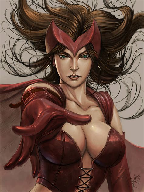 Scarlet Witch Marvel Comics Wizyakuza Rbabesinc0micsandgames