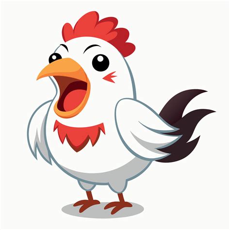 Haciendo El Tonto Pollo Aprende Kawaii 48972748 Vector En Vecteezy