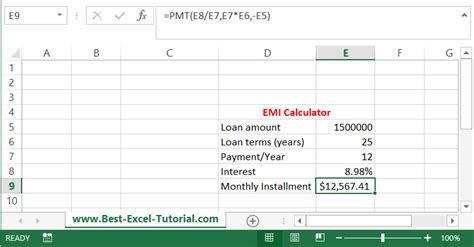 How To Calculate EMI In Excel Best Excel Tutorial