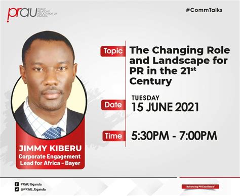 Looking Forward To Listening To Mr Jimmy Kiberu Past Vice President Of The Public Relations