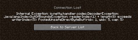 How To Fix This When Joining External Server Rminecraft