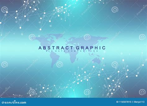 Political World Map With Global Technology Networking Concept Digital Data Visualization Lines