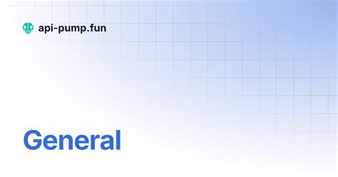 general api pump fun