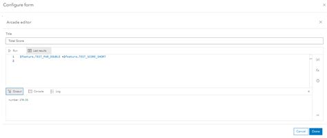 solved map viewer forms calculated field esri community