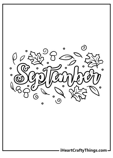 September Coloring Pages 15 Free Printables