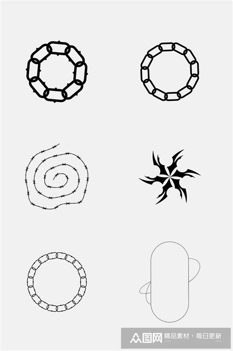 圆形元素简笔画 圆形简笔画 大山谷图库