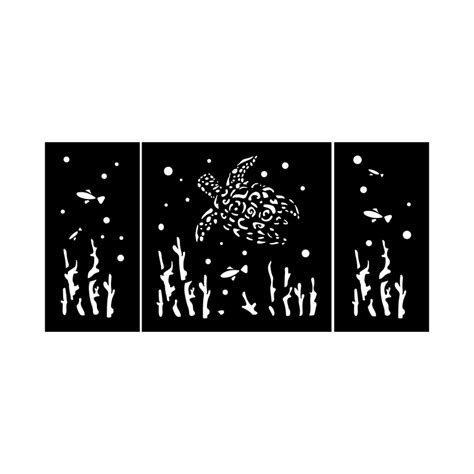 Outdoor Decorative Screening Panel Set Style E1 By Modern Prints At