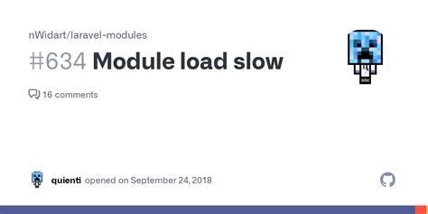 Module Load Slow · Issue 634 · Nwidartlaravel Modules · Github