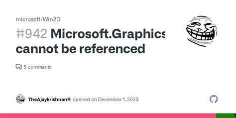 Microsoftgraphicscanvaswinmd Cannot Be Referenced · Issue 942