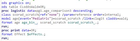 Solved How To Format Output Table From Proc Logistic Sas Support