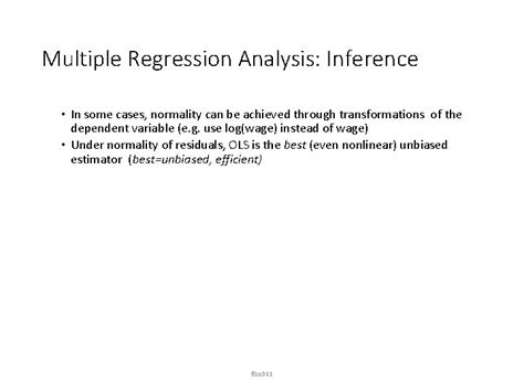 chapter 4 multiple regression analysis inference statistical inference