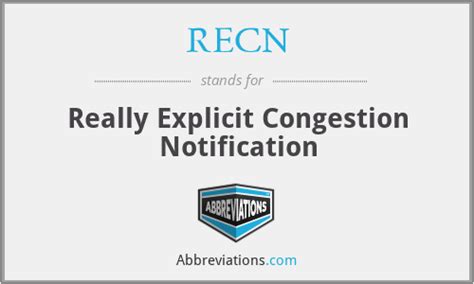 What Is The Abbreviation For Really Explicit Congestion Notification