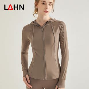 秋款连帽瑜伽外套女款拉链开衫修身跑步运动外套女秋健身瑜伽服 阿里巴巴