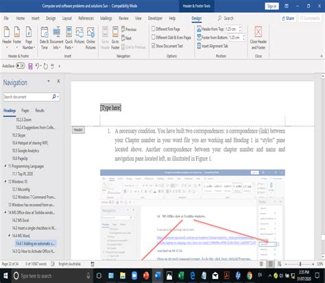 Design The Header Of Word Download Scientific Diagram