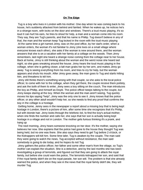 On The Edge Report Pdf