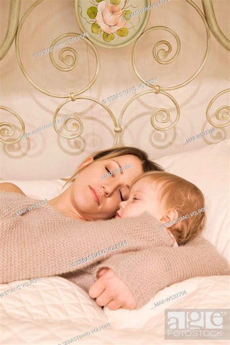 Mother And Son Sleeping Stock Photo Picture And Rights Managed Image Pic MAR W