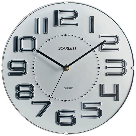 Часы настенные ход плавный, офисные SCARLETT SC-55O: продажа, цена в ...