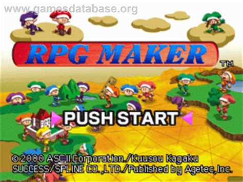RPG Maker Sony Playstation Artwork Title Screen