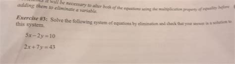 solved nes it will be necessary to alter both of the equations using
