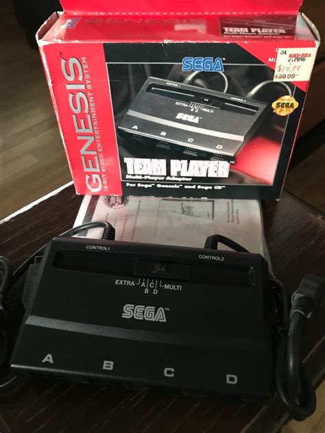 sega genesis mega drive multitap 4 player adapter video gaming gaming accessories