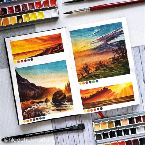 Watercolorist Paints Stunning Landscapes