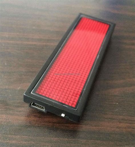 USB Rechargeable Programmable Led Name Badge B R Radiant China Manufacturer Other