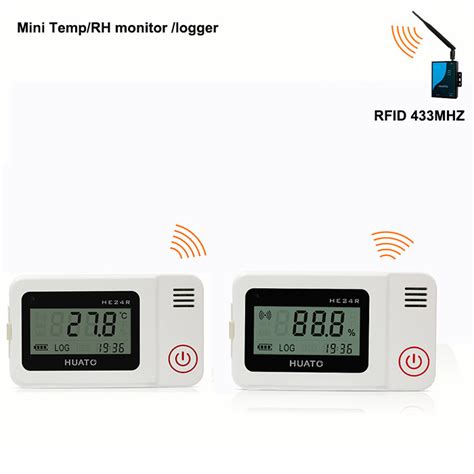 RFID 433Mhz Wireless Temperature Humidity Data Logger Monitoring System Sensor