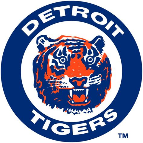 Detroit Tigers Primary Logo 1964 1993 A Tiger Head In A Navy Ring