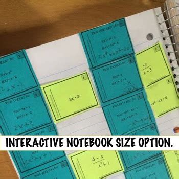 Combination Of Functions Activity Task Cards By Education With DocRunning