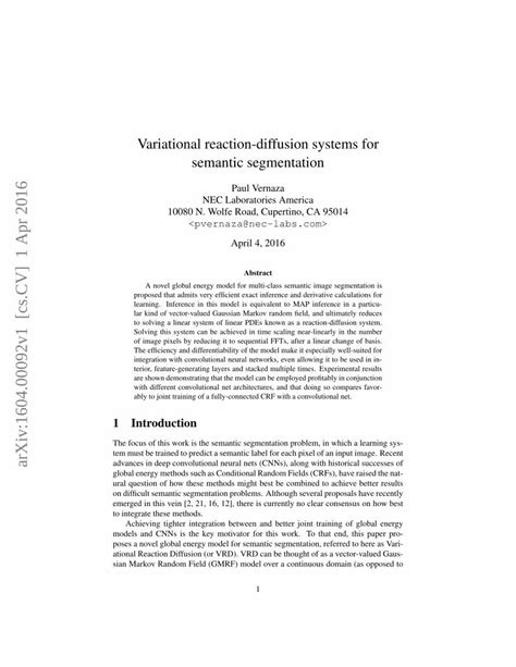 pdf variational reaction diffusion systems for semantic dokumen tips