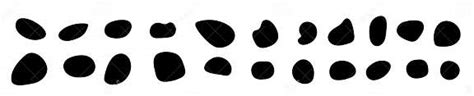 random blob organic pattern spot shape amorphous ink blob geometric