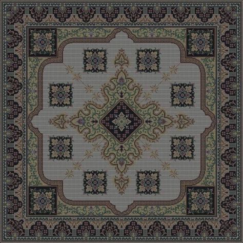 Colorful Cross Stitch Rug Design