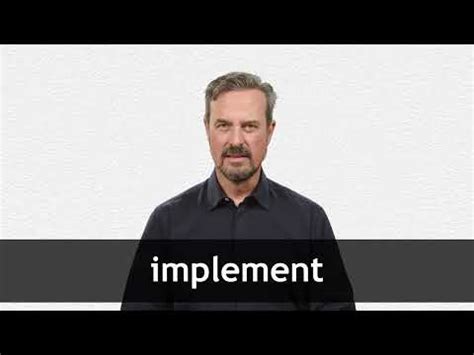 IMPLEMENT Definition And Meaning Collins English Dictionary