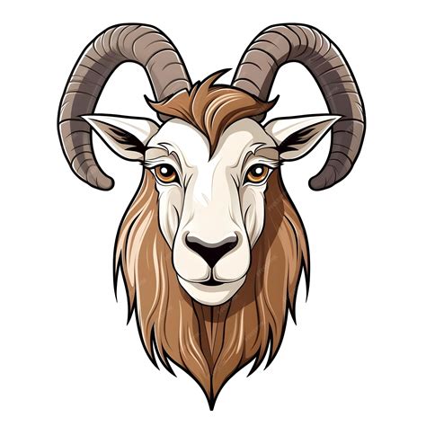 Premium Ai Image Animated Cartoon Flash Card Illustration Of A Markhor