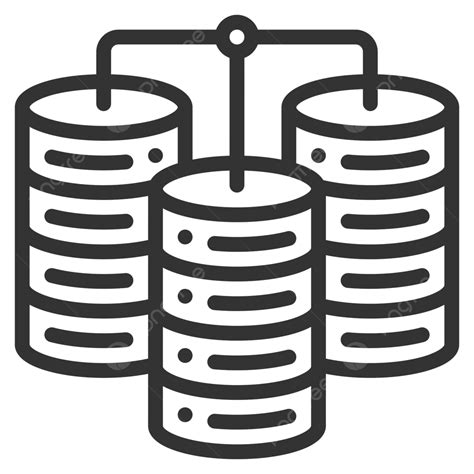 Big Data Icon Design Outline Style Set Symbol Datum Vector Set Symbol Datum Png And Vector