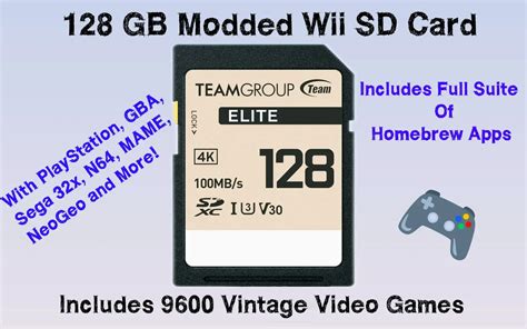 128 GB Modded Wii SD Card Mariogasm