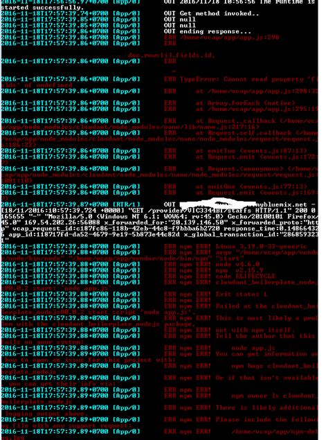 javascript bluemix cloudant node js error when calling api stack