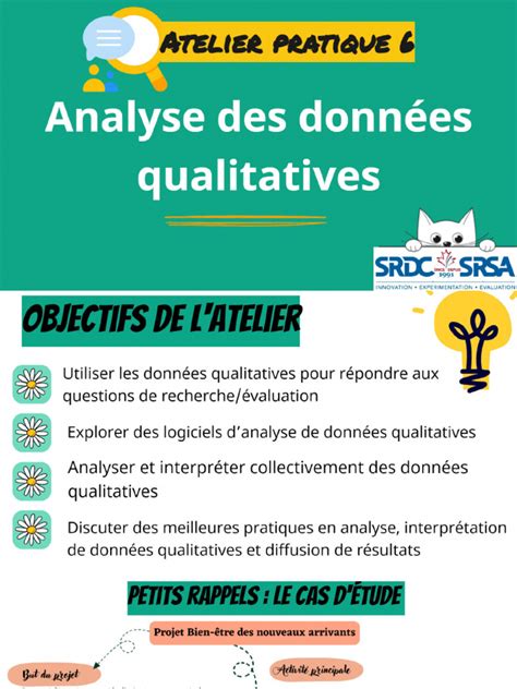 Atelier 6 Analyse Des Donnes Qualitatives Pdf