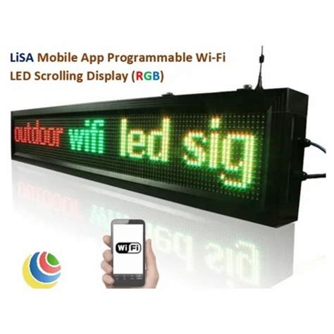 RGB P10 Multi Color Outdoor Indoor Led Scrolling Display For Advertising 10 Mm At 2500