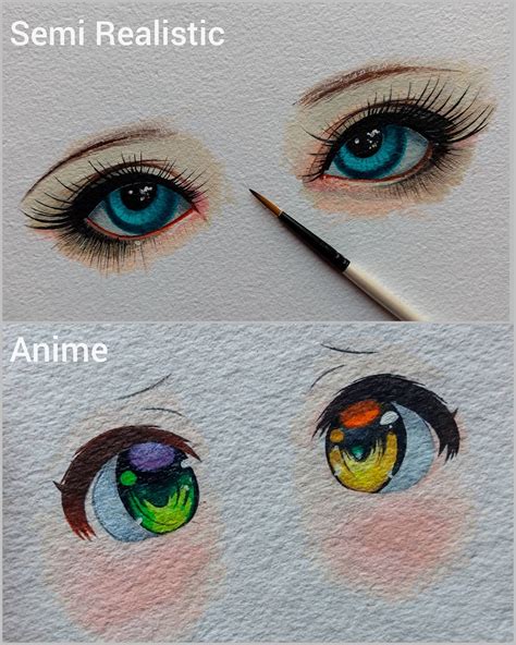 How To Draw Semi Realistic Anime Eyes