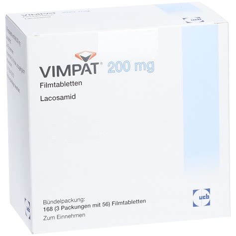 Vimpat 200 Mg Filmtabletten 168 St Mit Dem E Rezept Kaufen Shop Apotheke