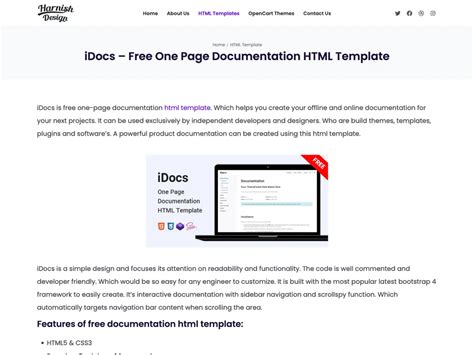 IDocs Bootstrap Templates Themes