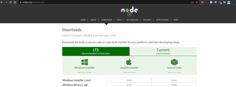 como instalar node js no windows atualizado 2022