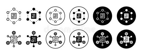 Cms Icon Outline Flat Icon Stock Vector Illustration Of Logotype 325238413