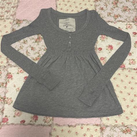 Babydoll Long Sleeve Size Marked Is Xs Depop