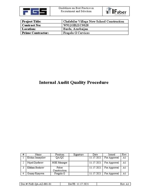 Internal Quality Audit Pdf Auditors Report Audit